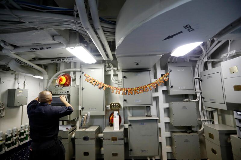 Thanksgiving on the Dwight D. Eisenhower