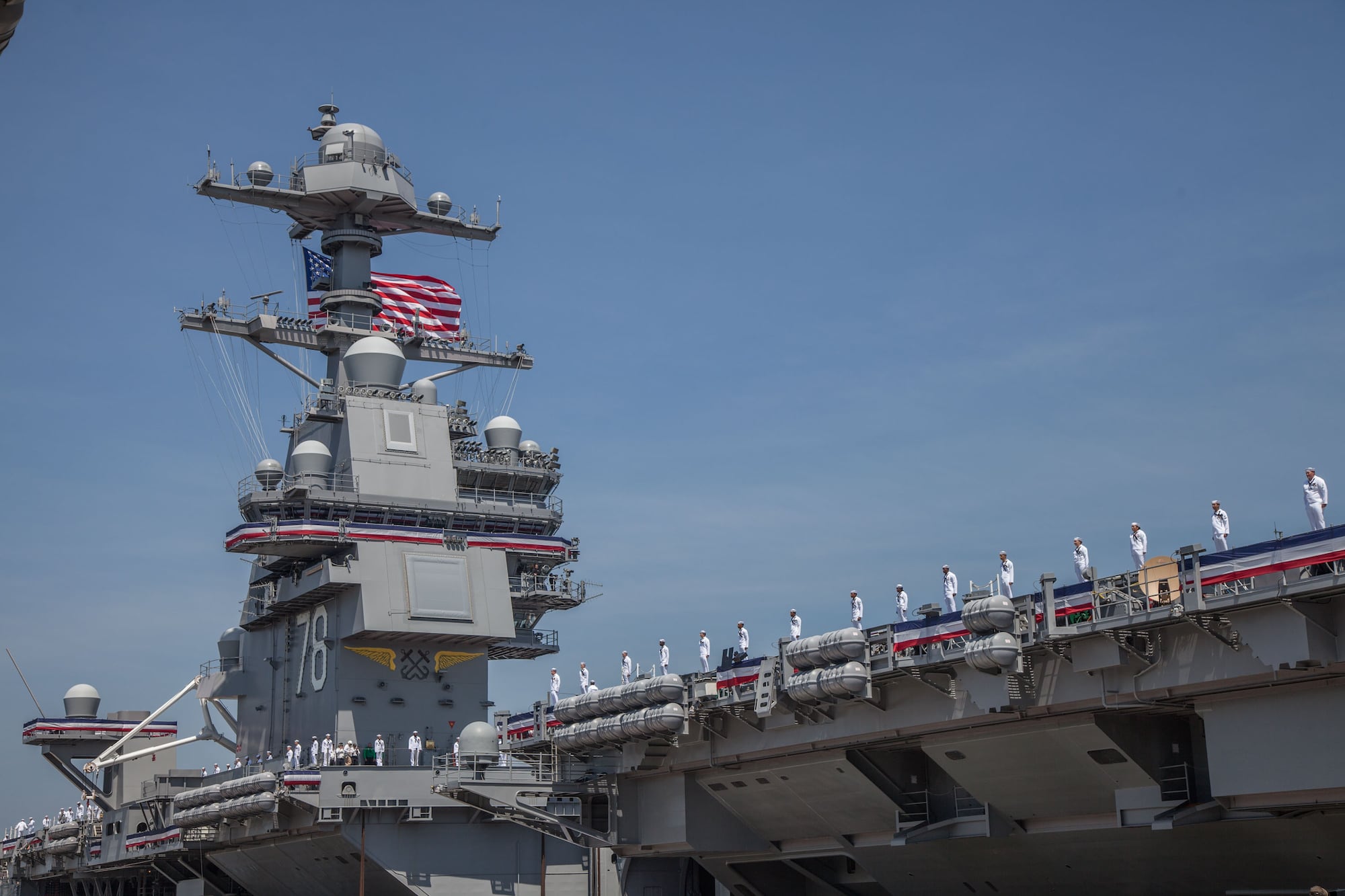 Trump: USS Ford is '100,000-ton message to the world’