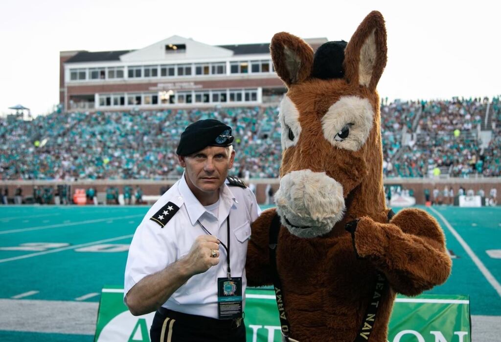 Meet the cadet who serves as West Point’s mascot: ‘BlackJack’ the mule