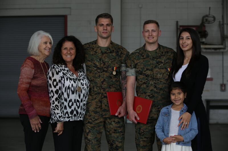 ‘We got to get up there and help’: California Marines receive Navy and ...