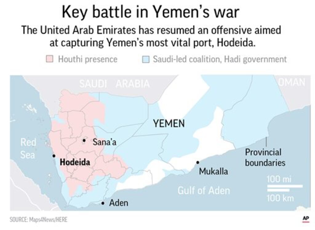 US-backed troops take Yemen port area with ground assault, airstrikes