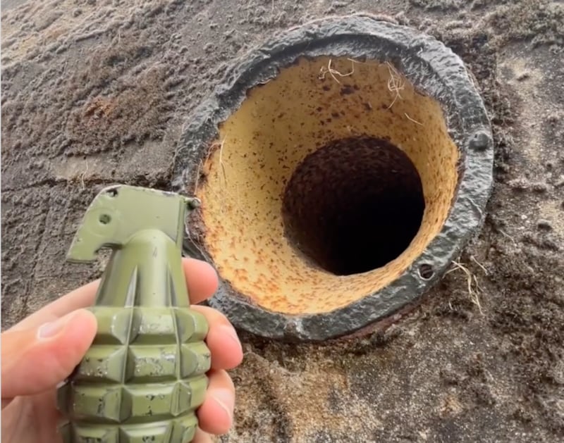 This WWII bunker used a fake air vent to return grenade to sender