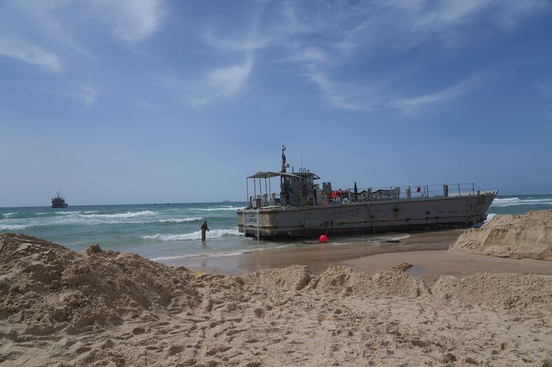 US-built pier will be removed from Gaza coast, repaired after damage