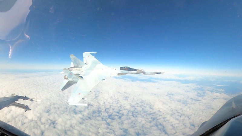 WATCH: Russian fighter jet flies within feet of US F-16 near Alaska