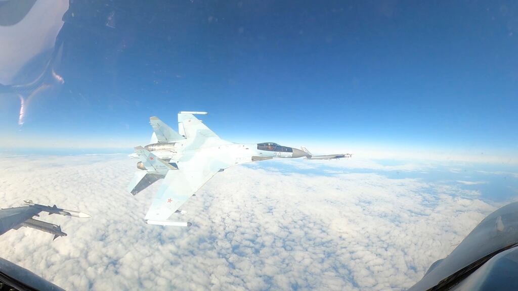 WATCH: Russian fighter jet flies within feet of US F-16 near Alaska