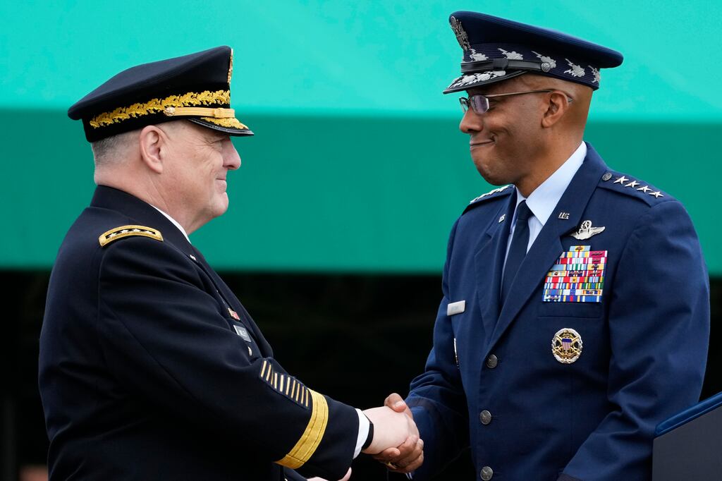 Gen. Milley delivers defense of democracy in farewell address