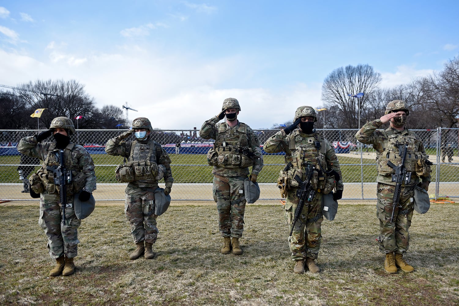 Biden inaugurated commander in chief amid heavy military presence at ...