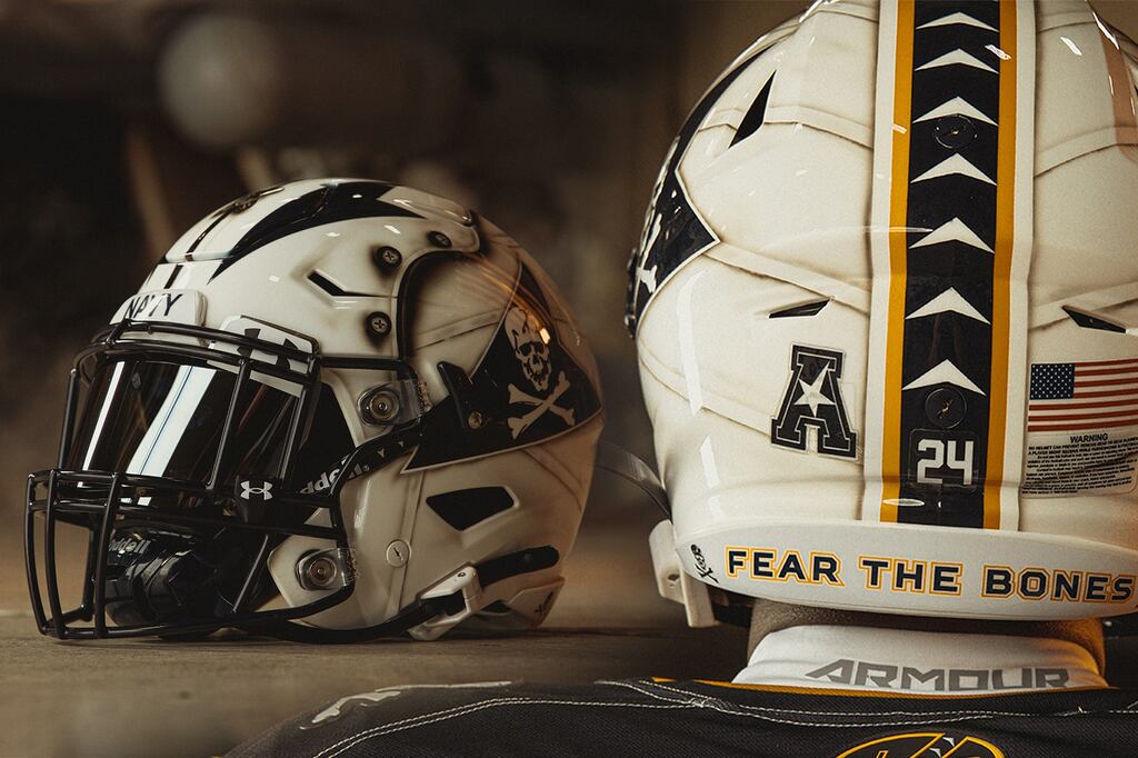 Navy ‘Fear the Bones’ uniform nods to Jolly Rogers in Army-Navy game