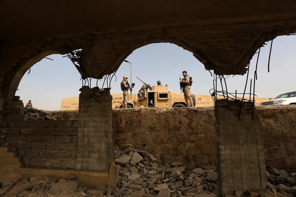 Ancient palace revealed under destroyed Mosul shrine