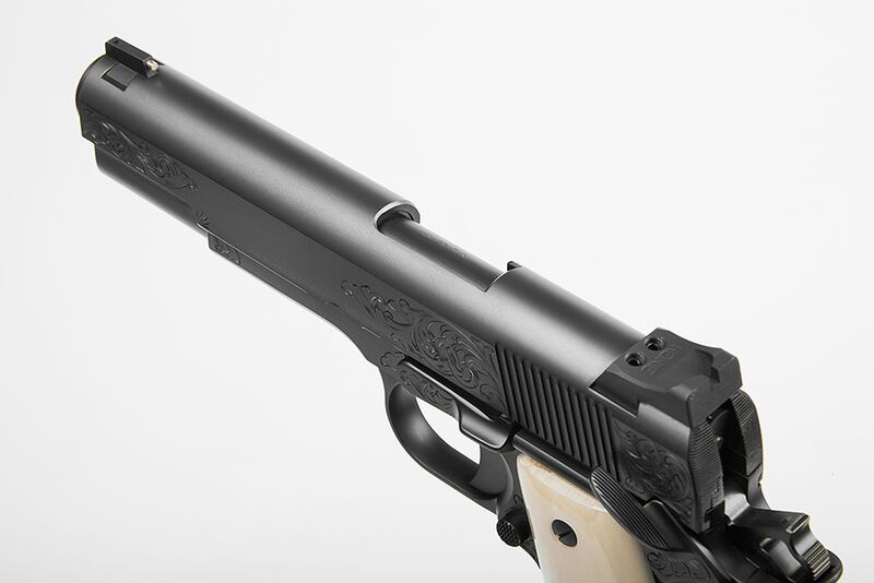 The Nighthawk Customs VIP Black is a 1911 with style