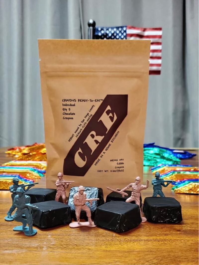 Crayon-eating Marine launches edible crayon business