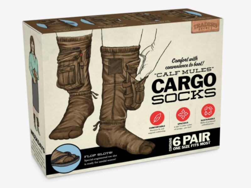 Calf Mules Cargo Socks