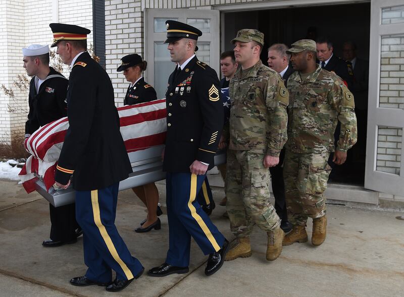 Hundreds attend the funeral for Air Force veteran John James Murphy