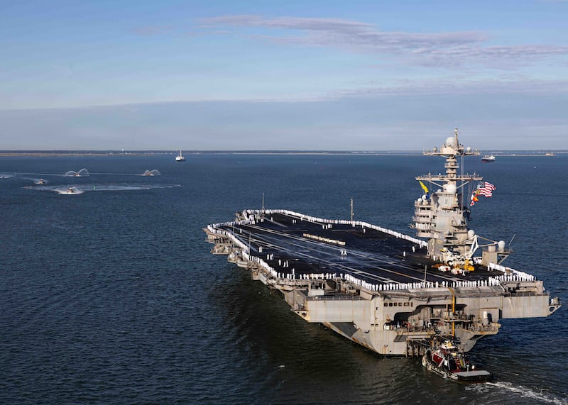 Ford Carrier Strike Group receives Presidential Unit Citation after ...