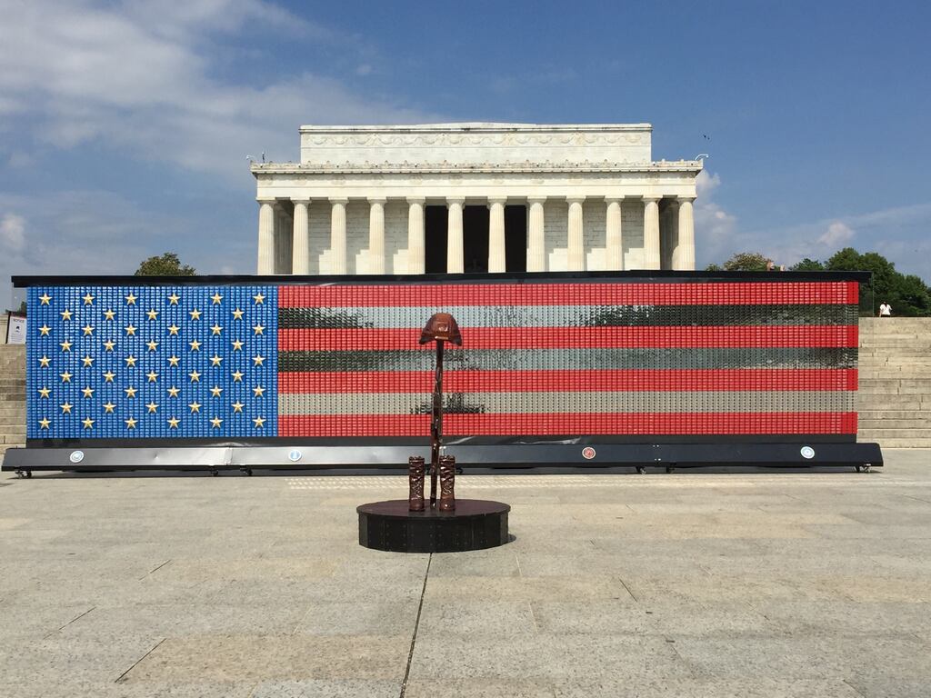 GWOT memorial made of over 7,000 dog tags will be displayed at Lincoln ...