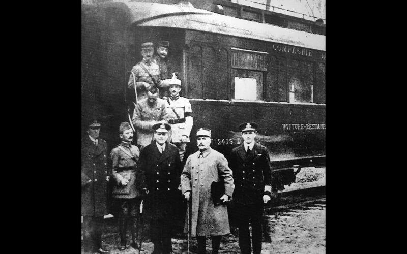Hitler in war, Merkel in peace: A train car for history